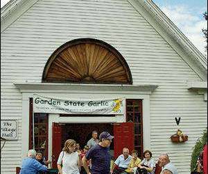 The old church building becomes a shrine to garlic.