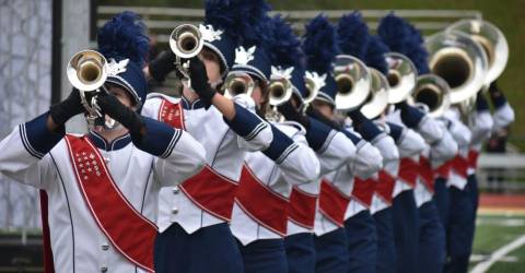 Marching Patriots compete