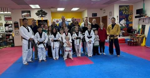 Five students earn Black Belt rank under Master Ken