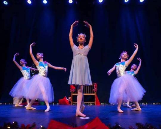 Dancers celebrate the holidays