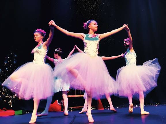 Dancers celebrate the holidays
