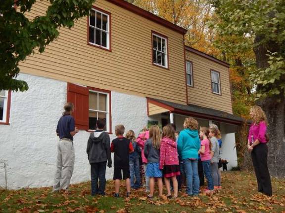 Second graders take a walk back in time