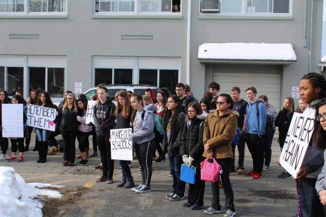 Newton High School students walk out for school safety