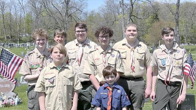 Scout Troop 85 Replaces Flags for Veterans Laid to Rest