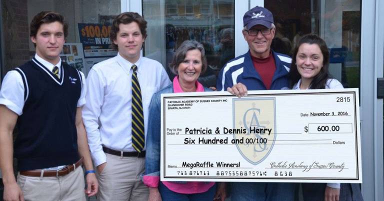 Locals win Catholic schools raffle